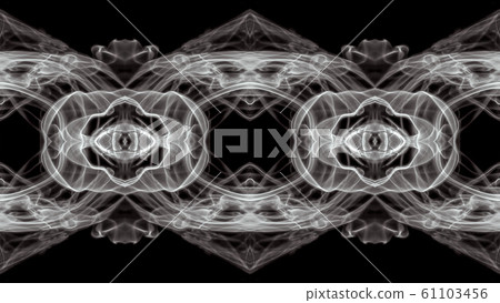 Abstract repeating pattern on a black background. - Stock Illustration ...
