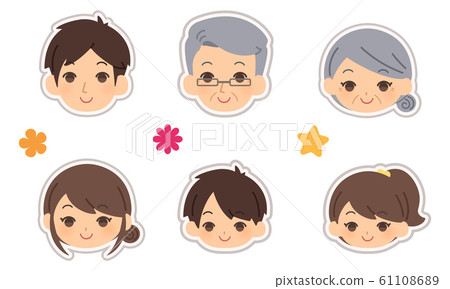 Family face icon - Stock Illustration [61108689] - PIXTA