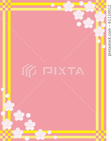 Cherry tree frame - Stock Illustration [61110012] - PIXTA