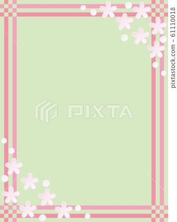 Cherry tree frame - Stock Illustration [61110018] - PIXTA