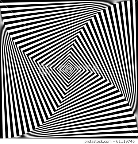 Abstract op art design. Twist movement effect. - Stock Illustration ...