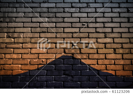 Sunset and Mount Fuji brick style - Stock Illustration [61123206] - PIXTA