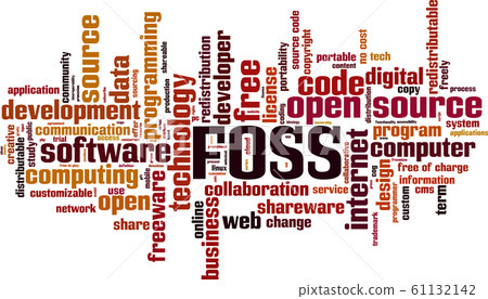 FOSS word cloud - Stock Illustration [61132142] - PIXTA