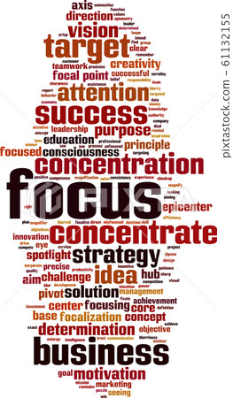 Focus word cloud - Stock Illustration [61132155] - PIXTA
