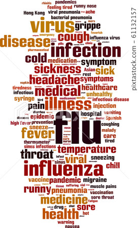 Flu word cloud - Stock Illustration [61132157] - PIXTA