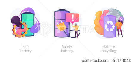 Environmentally friendly battery vector concept... - Stock Illustration ...