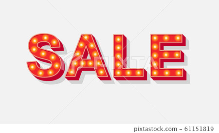 Sale Vector retro 3d font 80s style modern... - Stock Illustration ...