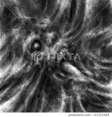 Torn face with open mouth. - Stock Illustration [61155884] - PIXTA