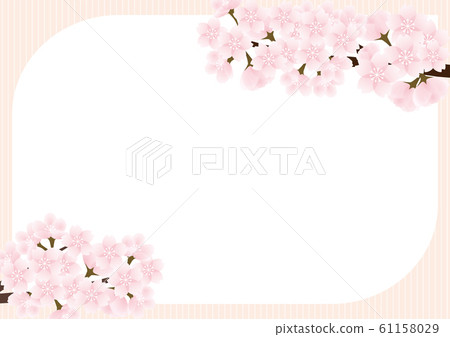 Cherry tree frame - Stock Illustration [61158029] - PIXTA