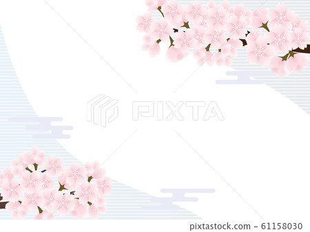 Cherry tree frame - Stock Illustration [61158030] - PIXTA