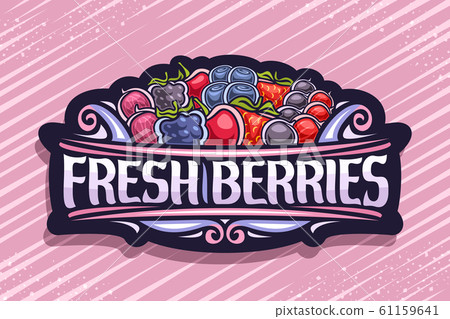 Vector logo for Fresh Berries - Stock Illustration [61159641] - PIXTA