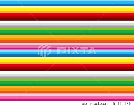 Colorful horizontal lines background - Stock Illustration [61161176 ...