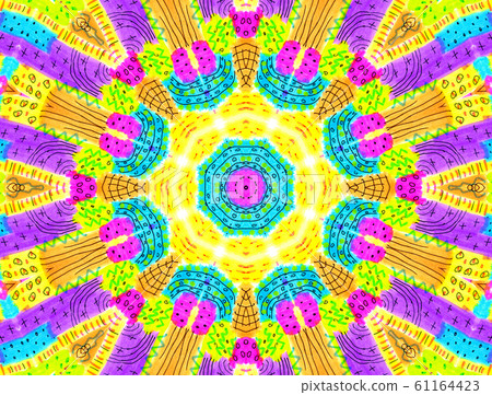 Bright abstract colorful pattern-插圖素材 [61164423] - PIXTA圖庫