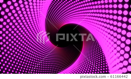 3d Illustration, Big pink dots lined up in lines - Stock Illustration ...