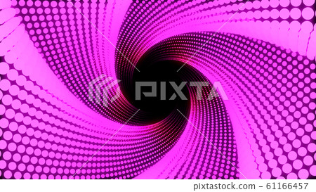 3d Illustration, Big pink dots lined up in lines - Stock Illustration ...