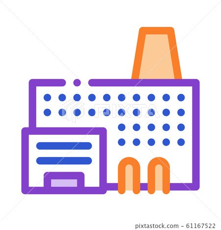 Industry Factory Metallurgical Icon Vector... - Stock Illustration ...