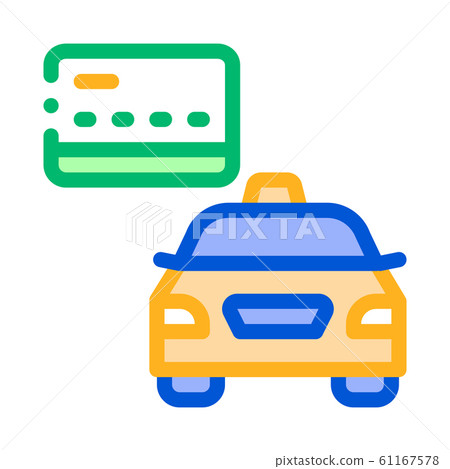Credit Card Payment for Taxi Services Online... - Stock Illustration ...