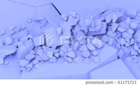 16: 9 rubble crack in the ground crack crack... - Stock Illustration ...