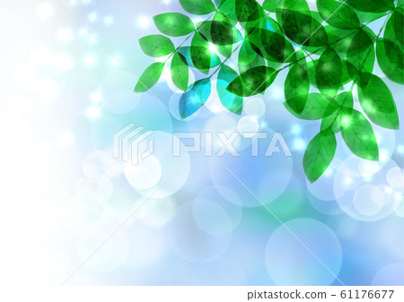 Sunbeams fresh green sky - Stock Illustration [61176677] - PIXTA