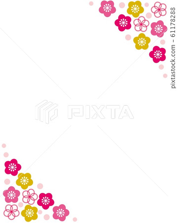 Plum Frame - Stock Illustration [61178288] - PIXTA