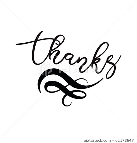 Vector illustration header thanks, design... - Stock Illustration ...