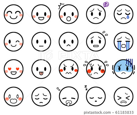 Face icon set - Stock Illustration [61183833] - PIXTA