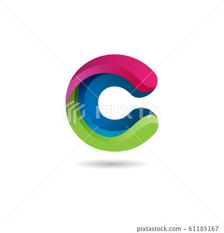 Letter C gradient color technology logo design - Stock Illustration ...
