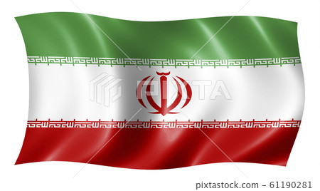 ran flag waving in the wind - Stock Illustration [61190281] - PIXTA