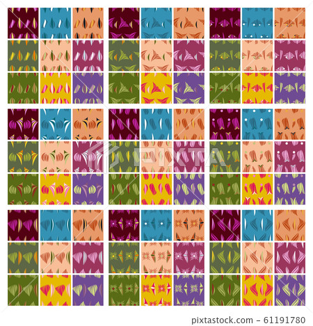 Vector abstract simple pattern hand drawn for...-插圖素材 [61191780] - PIXTA圖庫