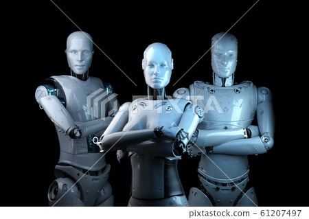 Group of cyborgs - Stock Illustration [61207497] - PIXTA