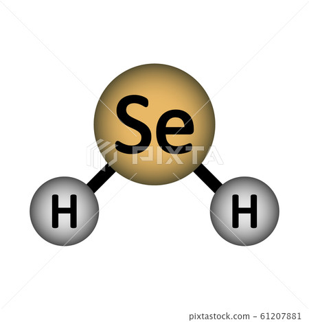 Hydrogen selenide molecule icon. - Stock Illustration [61207881] - PIXTA