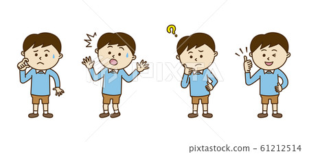 Boy_problem solving set 1 - Stock Illustration [61212514] - PIXTA