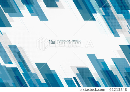 Abstract technology of blue line template... - Stock Illustration ...