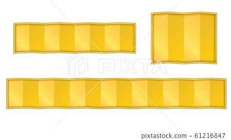 Japanese-style telop base and gold frame of... - Stock Illustration ...
