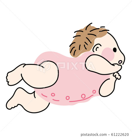 Baby rolling - Stock Illustration [61222620] - PIXTA