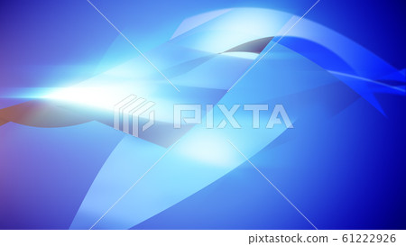 Beautiful glowy bended blue line elements on blue - Stock Illustration ...