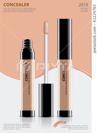 Poster Template Design Concealer with Package... - Stock Illustration ...