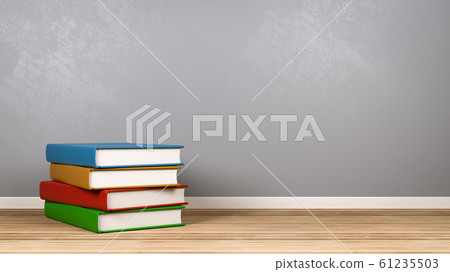 Stack of Books in the Room - Stock Illustration [61235503] - PIXTA