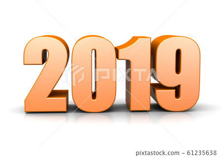 2019 Year Text - Stock Illustration [61235638] - PIXTA