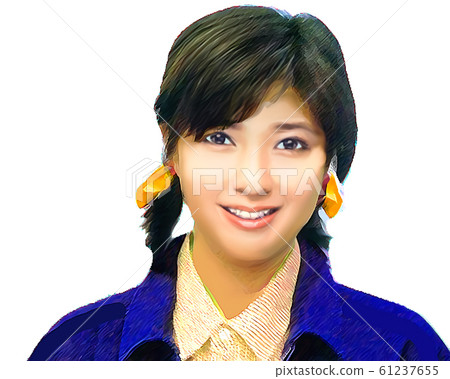High school girl with good personality - Stock Illustration [61237655 ...
