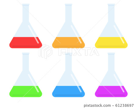 Illustration of liquid in flask - Stock Illustration [61238697] - PIXTA