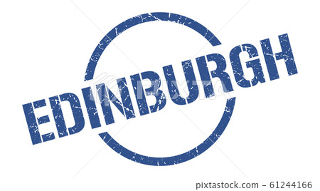 Edinburgh stamp. Edinburgh grunge round isolated - Stock Illustration ...