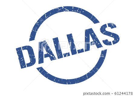 Dallas stamp. Dallas grunge round isolated sign - Stock Illustration ...