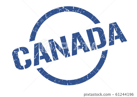 Canada stamp. Canada grunge round isolated sign - Stock Illustration ...