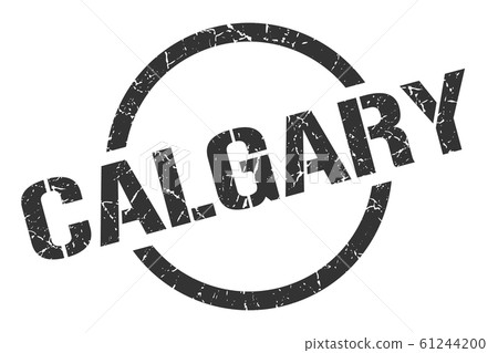 Calgary stamp. Calgary grunge round isolated sign - Stock Illustration ...