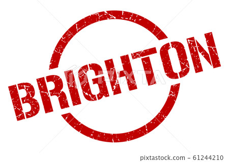 Brighton stamp. Brighton grunge round isolated - Stock Illustration ...