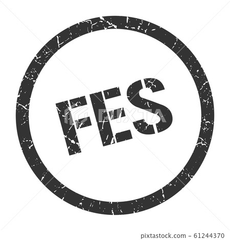 Fes stamp. Fes grunge round isolated sign - Stock Illustration ...
