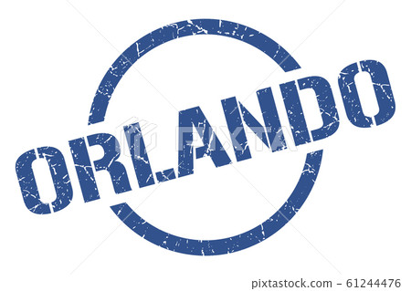 Orlando stamp. Orlando grunge round isolated sign - Stock Illustration ...