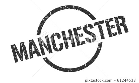 Manchester stamp. Manchester grunge round isolated - Stock Illustration ...