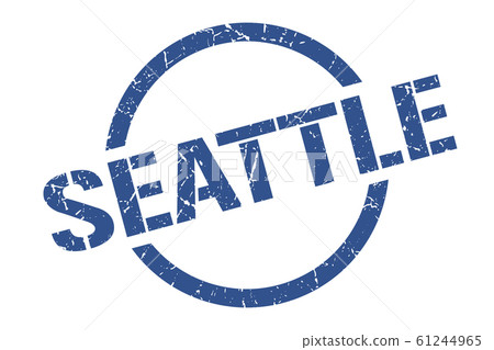 Seattle stamp. Seattle grunge round isolated sign - Stock Illustration ...